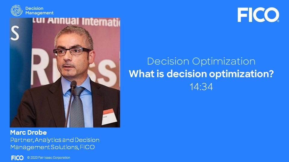 What Is Decision Optimization?